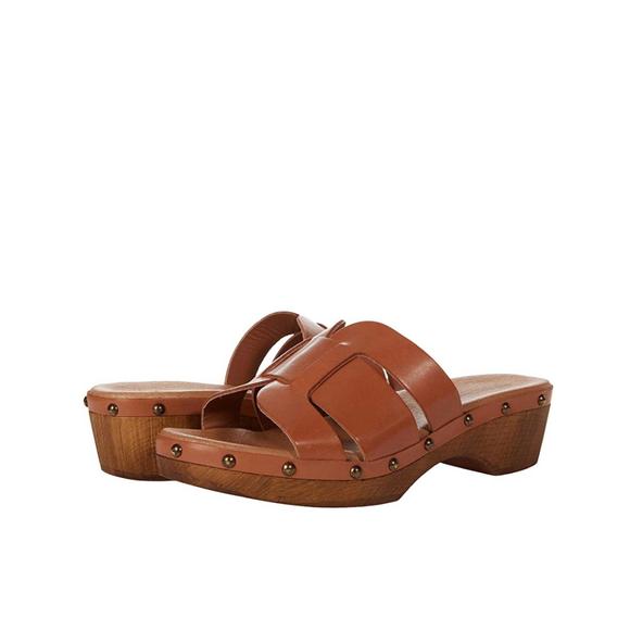 Eric Michael | Shoes | New Eric Michael Nash Open Toe Wooden Clog In ...